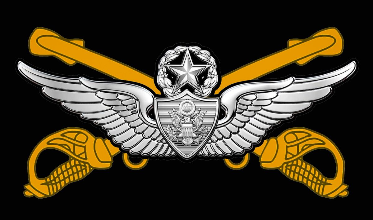 Air Cav Wings Sticker (Aircrew-member Version) 3 INCHES
